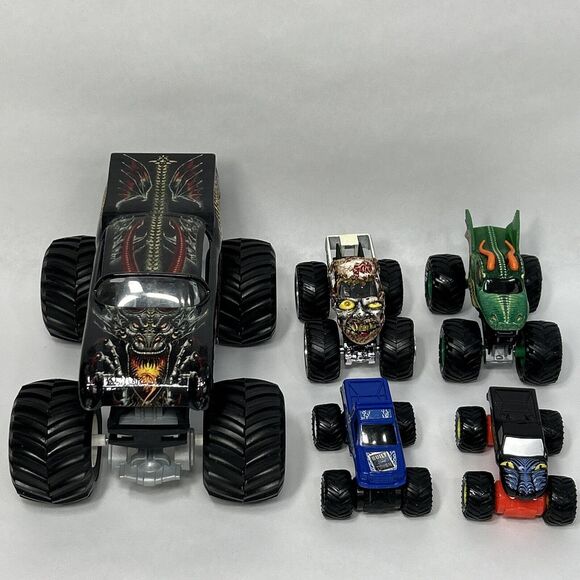 Toys | Monster Jam Truck Lot Dragons Breath Zombie Blue Thunder ...